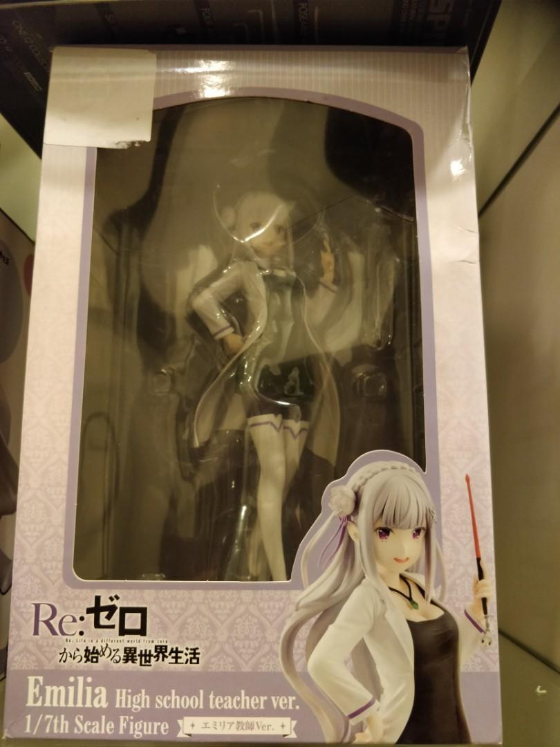 Emilia high school teacher anime girl waifu figurine, Hobbies & Toys ...