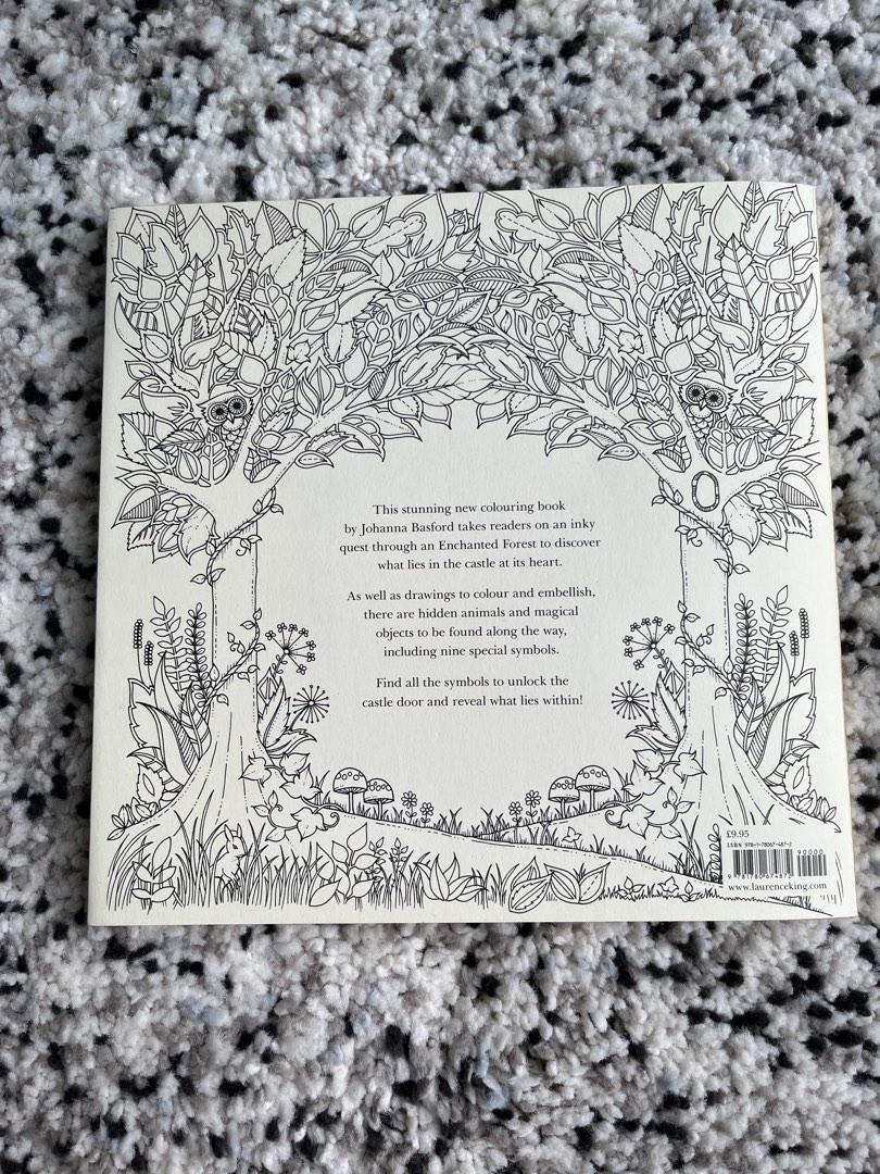 Enchanted Forest: An Inky Quest & Coloring Book, Hobbies & Toys ...