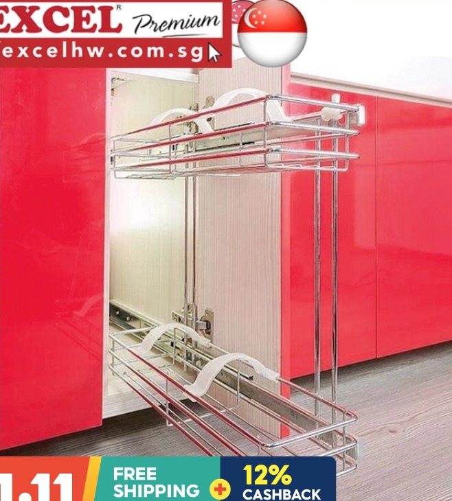 EXCEL 2 Tier Multifunction Drawer Basket, Furniture & Home Living ...