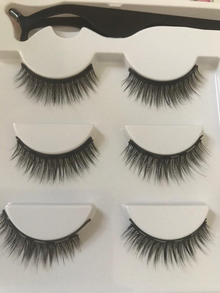False eyelashes set, Beauty & Personal Care, Face, Makeup on Carousell