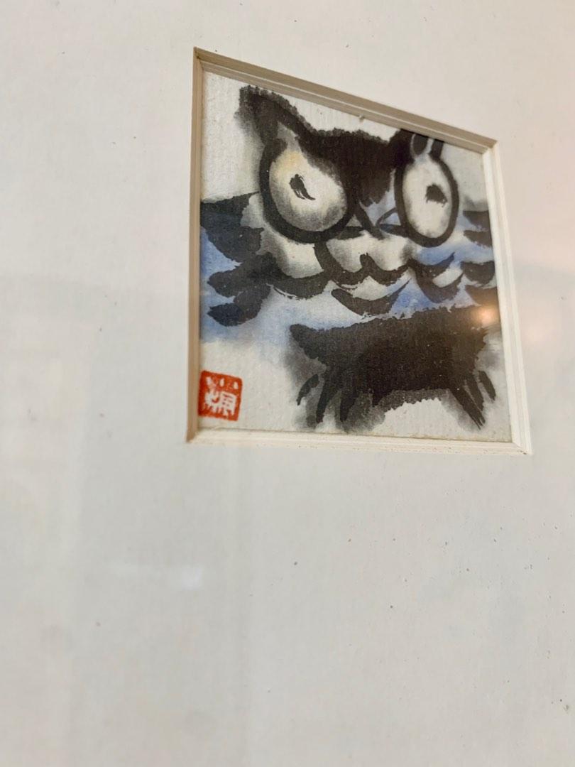 Famous China Artist Ink Paintings - Overwhelming Owl, Hobbies & Toys ...