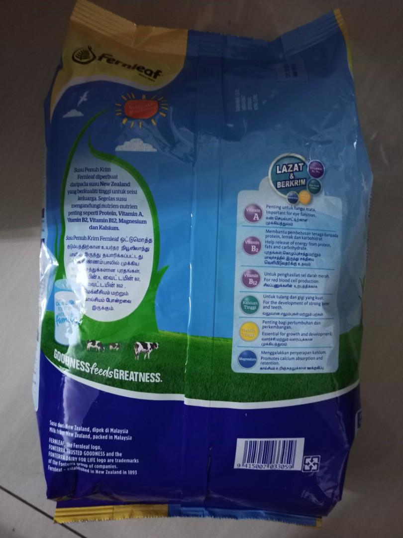 Fernleaf Milk Powder - Full Cream 1.8kg (x3 packs), Babies & Kids ...