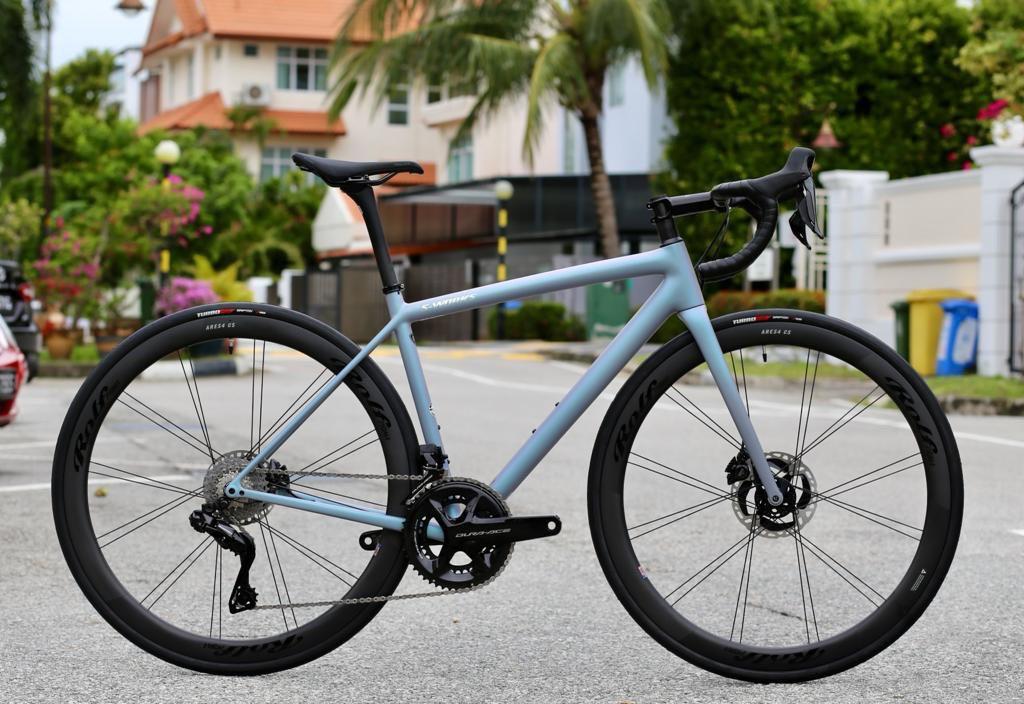 [FRAMESET + HANDLEBAR ONLY] 2022 S-Works Aethos Cool Grey (52), Sports ...