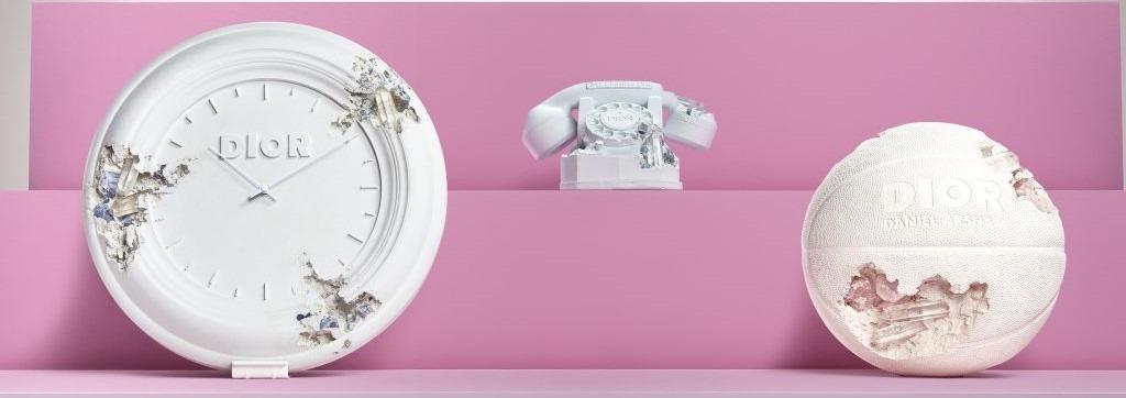 Future Relics Daniel Arsham Dior Kim Jones telephone clock basketball ...