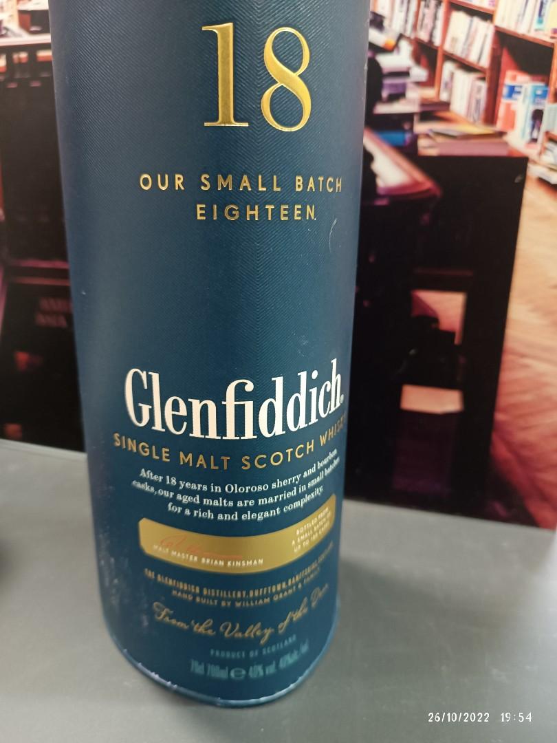 Glenfiddich 18 Years Single Malt, Food & Drinks, Beverages on Carousell
