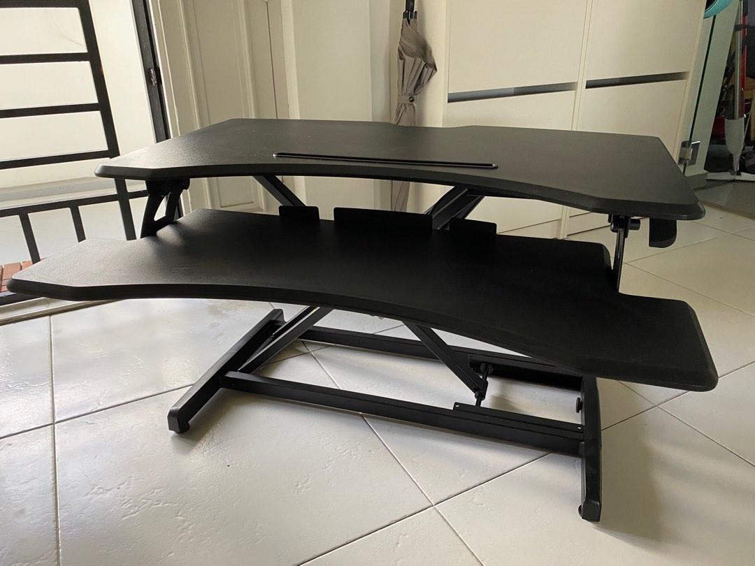 Height adjustable table/sit stand table/laptop stand, Furniture & Home ...