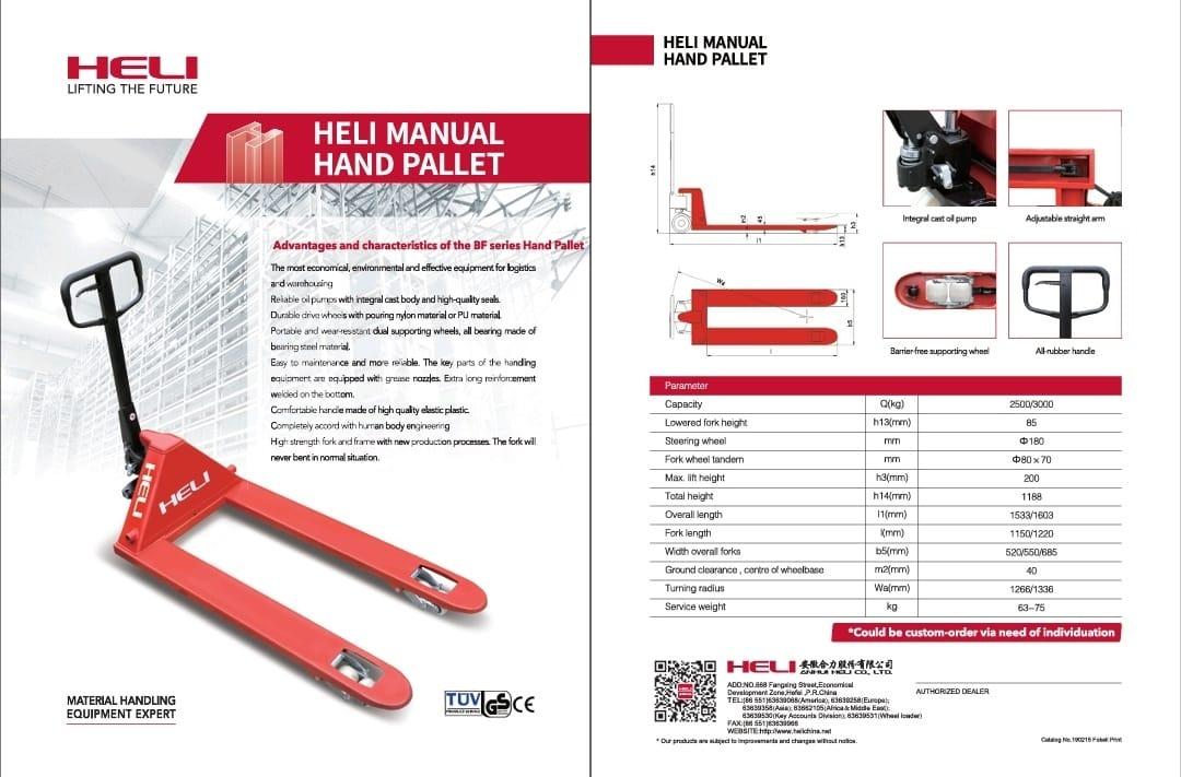HELI Manual Pallet Jack, Sports Equipment, Other Sports Equipment and ...