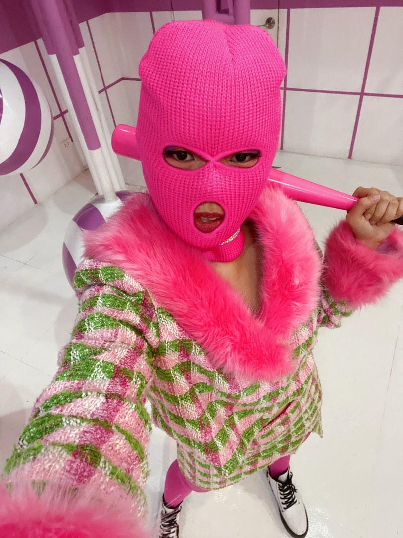 Hot Pink Robber Mask Womens Fashion Watches And Accessories Other