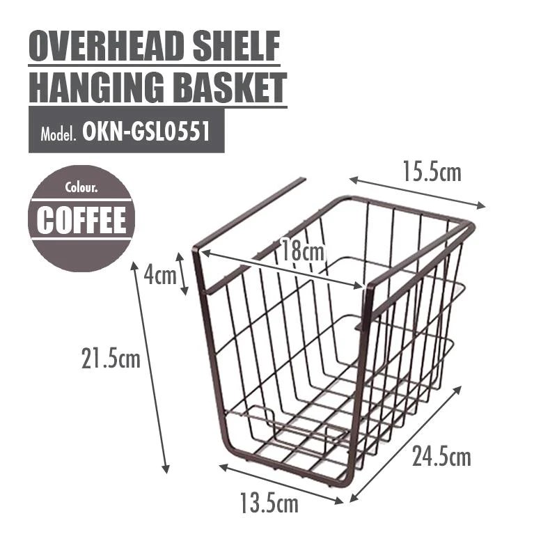 Houze Overhead Shelf Hanging Basket, Furniture & Home Living, Home ...