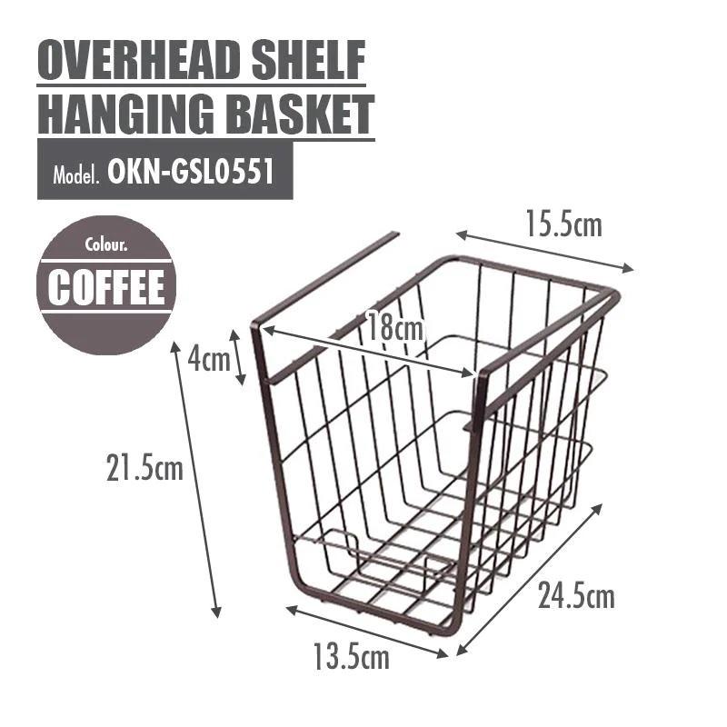 Houze Overhead Shelf Hanging Basket, Furniture & Home Living, Home ...