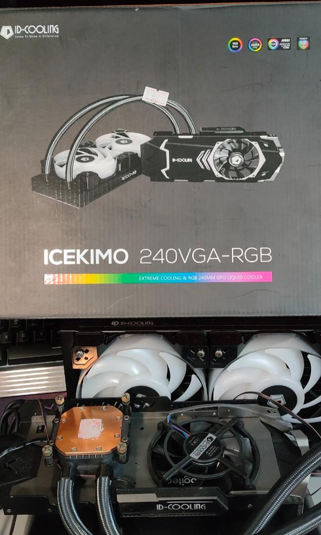 ID COOLING ICEKIMO 240VGA RGB, Computers & Tech, Parts & Accessories ...