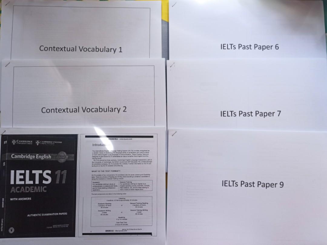 IELTS Practice Papers 練習 Past Papers Notes 筆記, 興趣及遊戲, 書本 & 文具, 書本及雜誌 ...