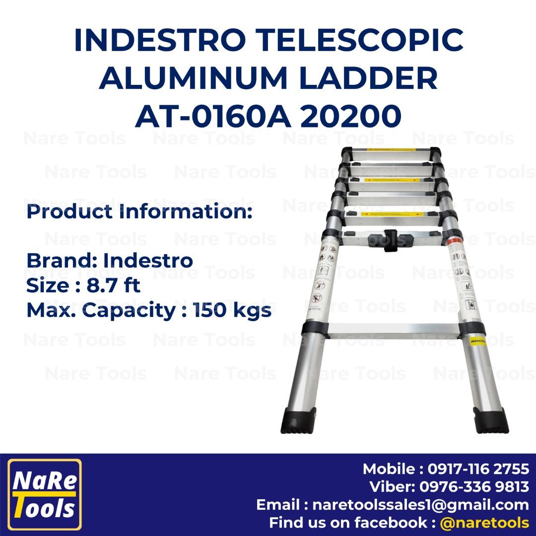 Indestro Telescopic Aluminum Ladder AT-0160A 20200, Commercial ...