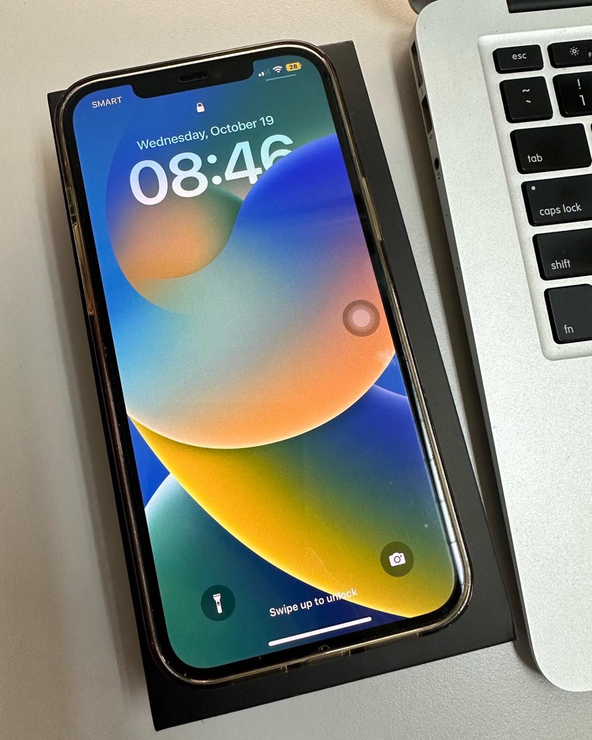 Iphone 12 Promax 128 GB Pacific Blue smart locked, Mobile Phones & Gadgets, Mobile Phones ...