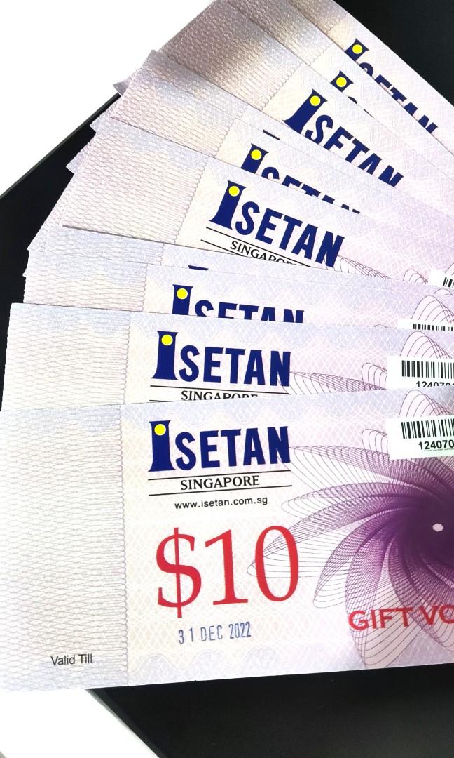 Isetan Vouchers (Value $130), Tickets & Vouchers, Vouchers on Carousell