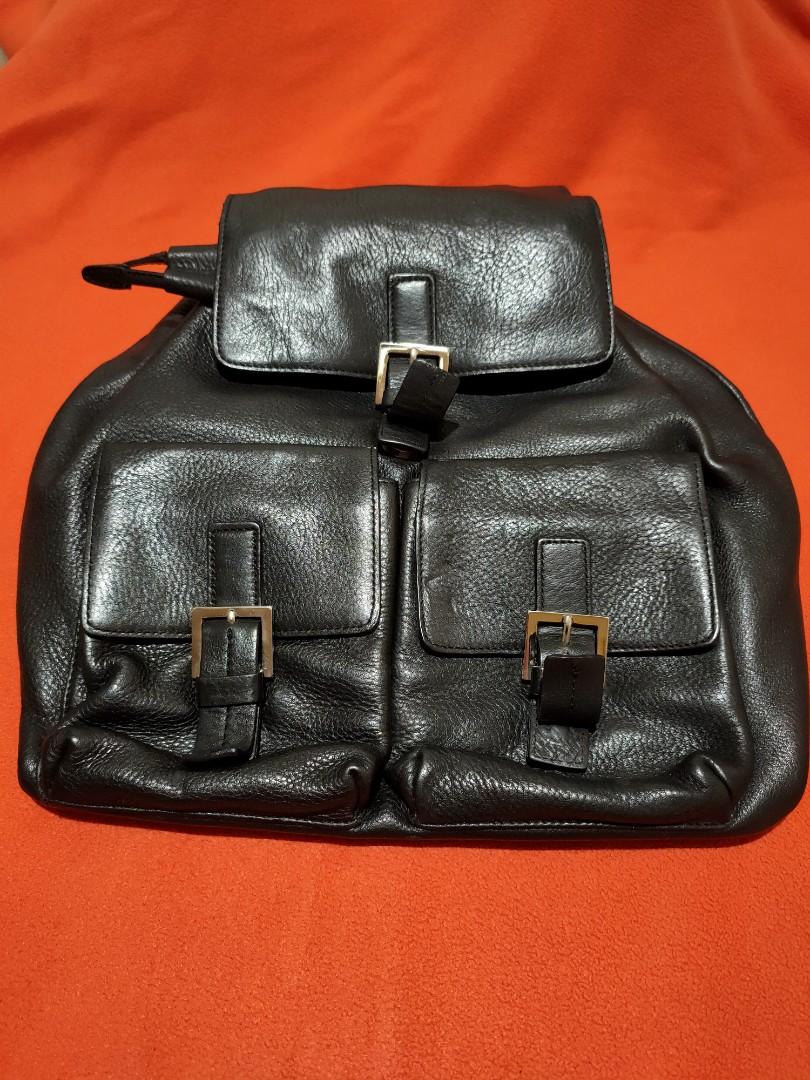 Issac Japan Genuine Leather Backpack, Women's Fashion, Bags & Wallets ...