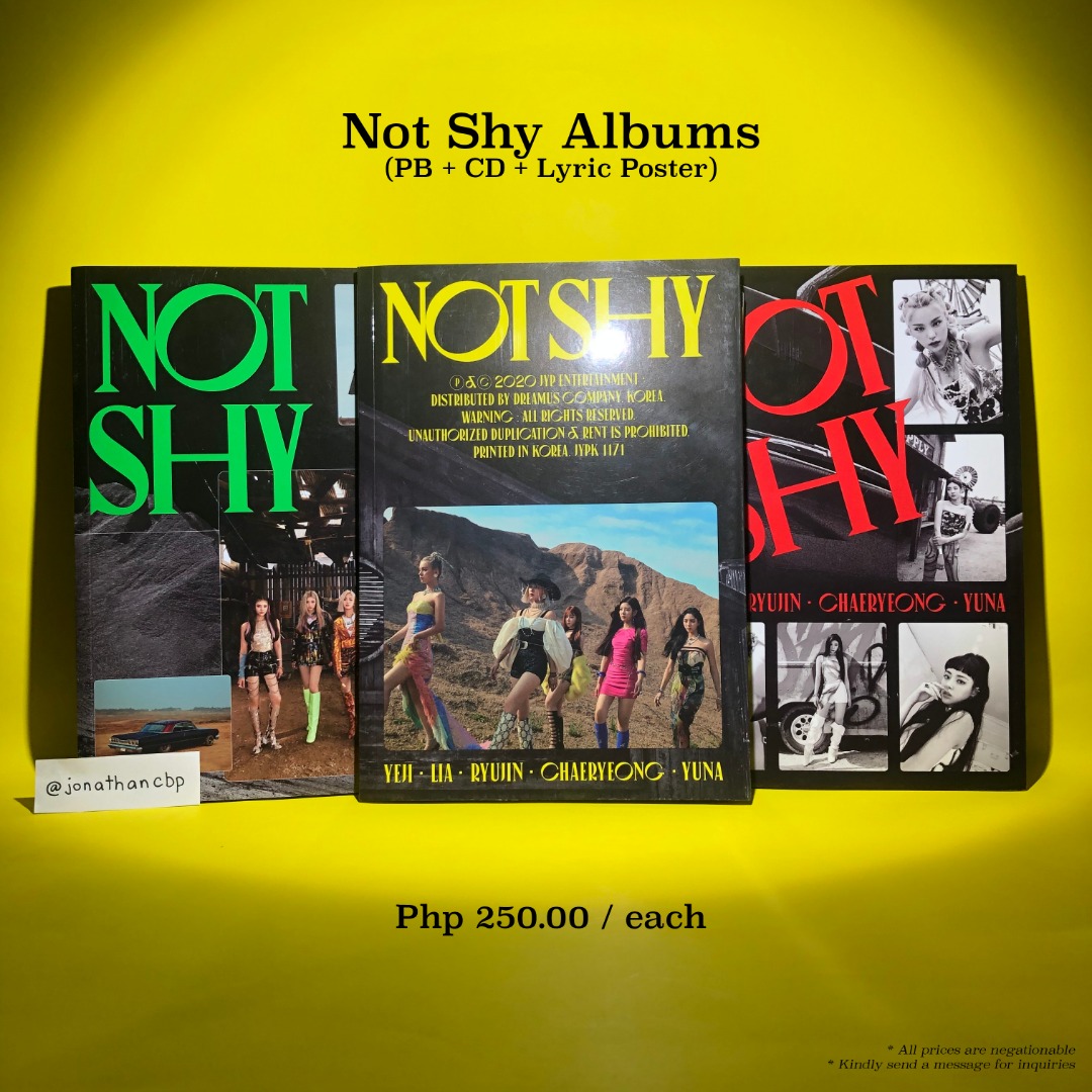 ITZY Not Shy Albums, Hobbies & Toys, Memorabilia & Collectibles, K-Wave ...