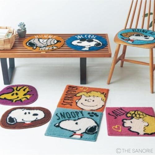 Japan Peanuts Snoopy Charlie Brown Lucy Woodstock Carpet Rug Floor Mat ...