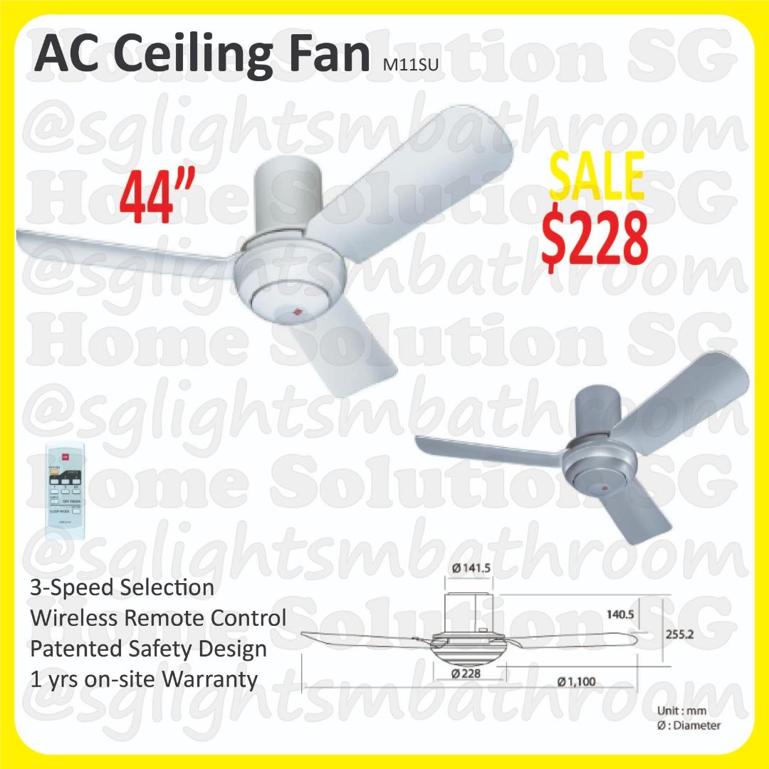 KDK AC Motor / DC Motor Ceiling Fan, Furniture & Home Living, Lighting ...