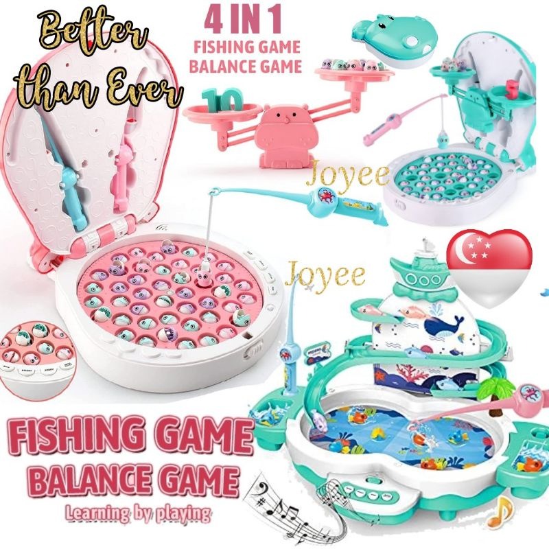 Kids Musical Magnetic Fishing Game Toys Balancing Maths Game MMZ0557 ...
