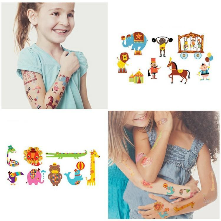 Kid's party tattoo cartoon tattoo Waterproof Temporary Tattoos For ...