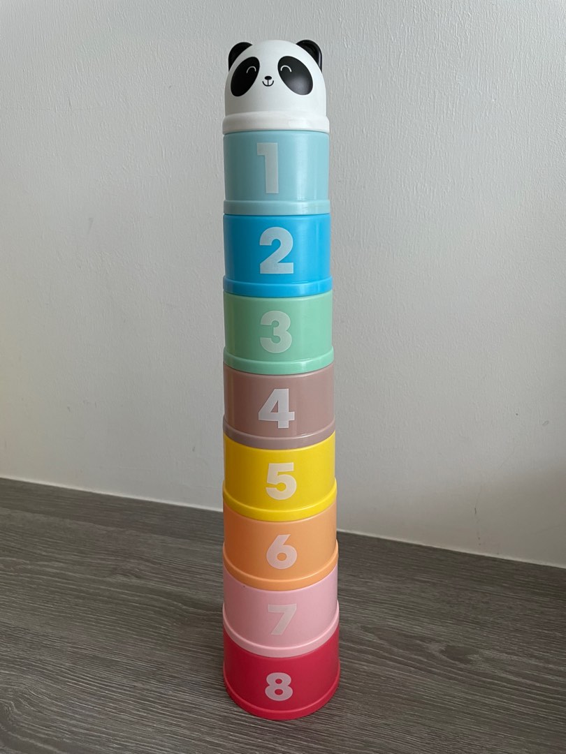 Kiwico Panda Crate - Stacking Cups, Babies & Kids, Infant Playtime on ...