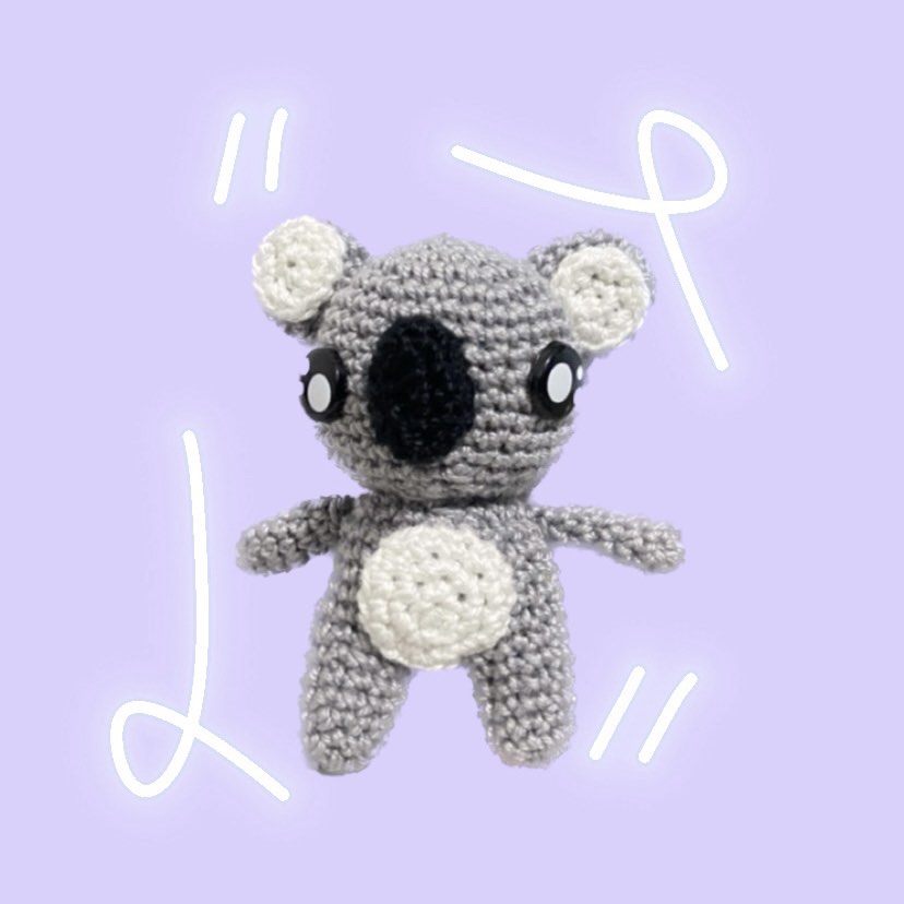 Koala Crochet Keychain Amigurumi 3 inch, Hobbies & Toys, Stationary ...