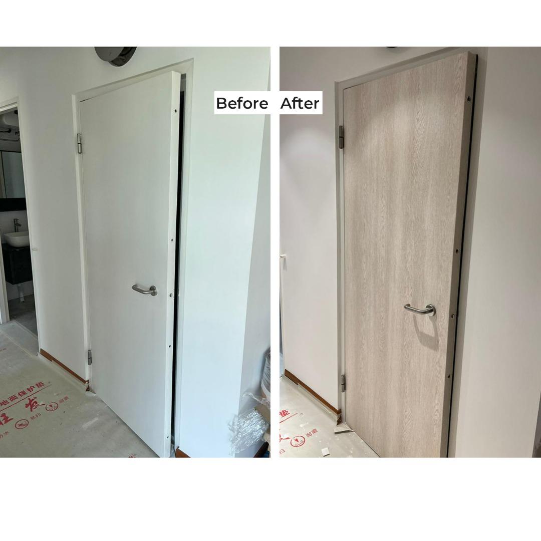 KOREA INFEEL Door Laminate Wrapping / HDB Door Decoration / Bedroom ...