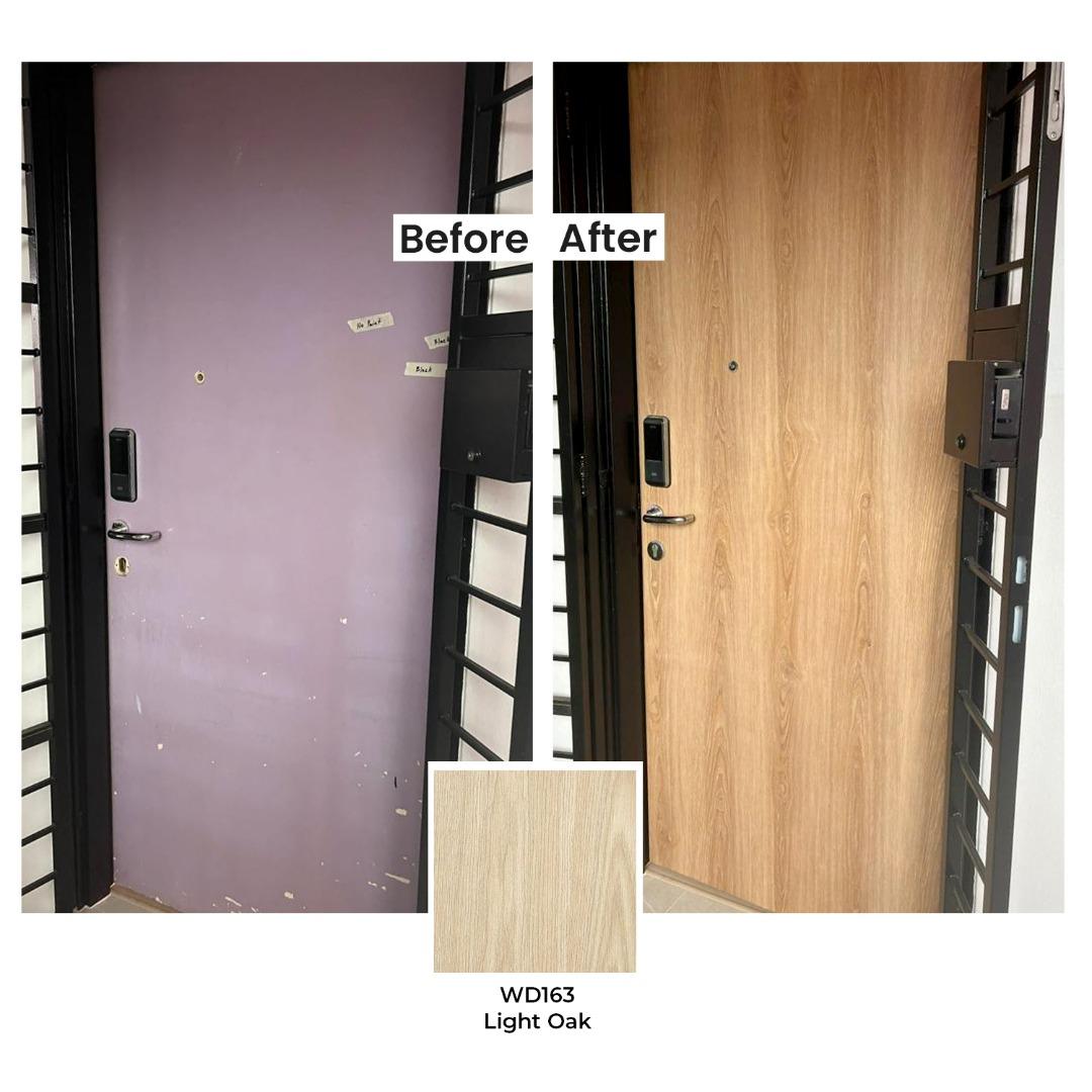 KOREA INFEEL Door Laminate Wrapping / HDB Door Decoration / Bedroom ...