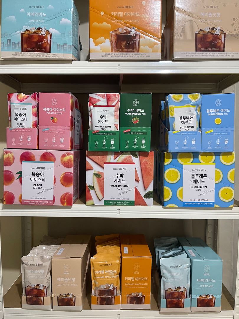 Korean Pouch Drinks - Caffe Bene, Food & Drinks, Beverages on Carousell
