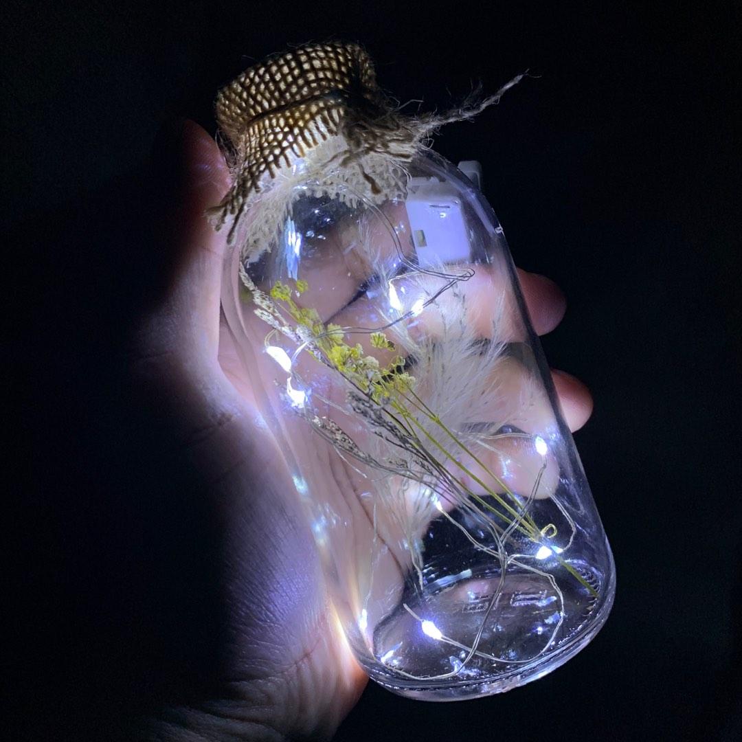 Lampu Tumblr Kaca Aesthetic Lampu LED Tidur Lampu Hiasan Bisa Untuk ...