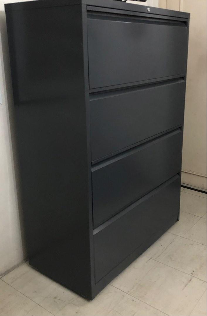 Lateral filing cabinet 4 layers, Furniture & Home Living, Office ...