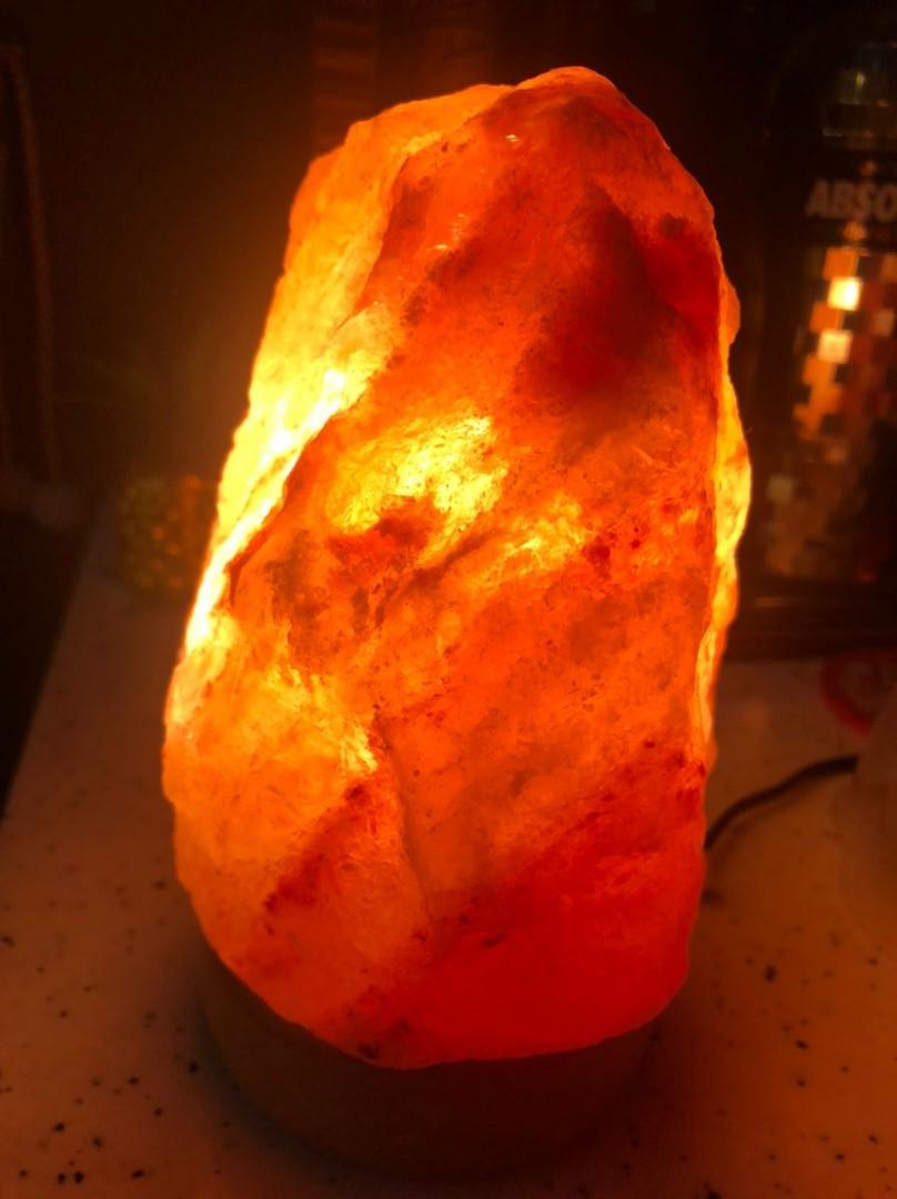 Limited Edition Blood Red Salt Lamp, Furniture & Home Living, Home ...
