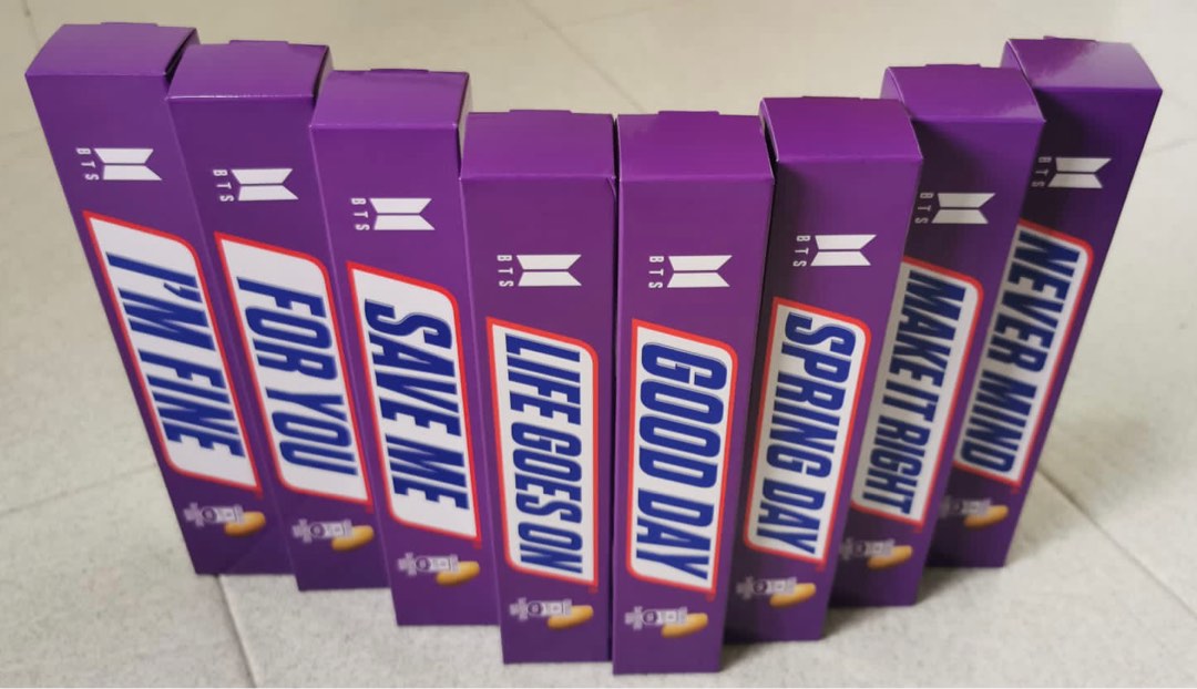 Limited Edition BTS X SNICKERS in a box, Food & Drinks, Other Food ...