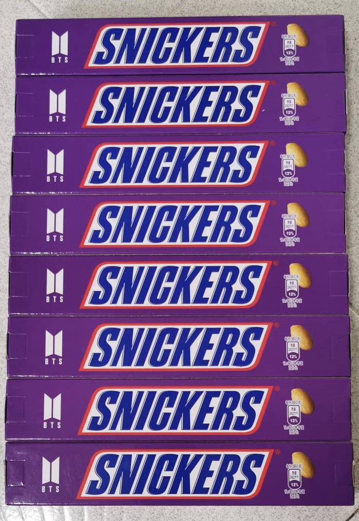 Limited Edition BTS X SNICKERS in a box, Food & Drinks, Other Food ...