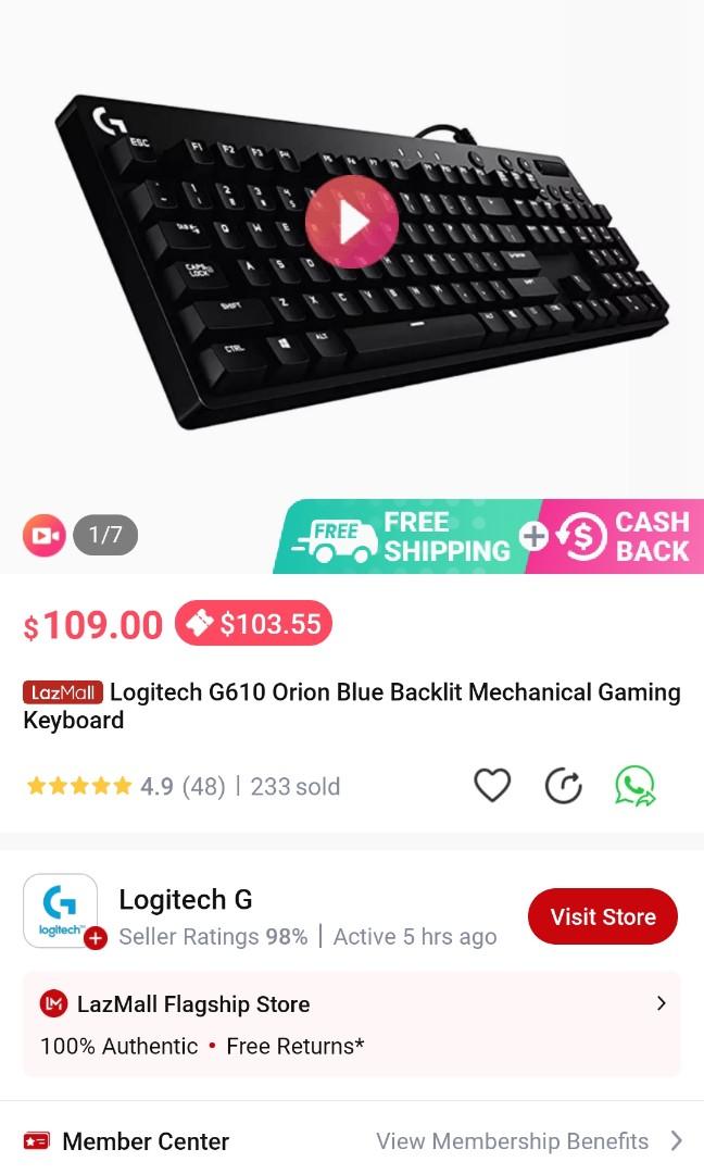 Logitec G610 Keyboard Computers And Tech Parts And Accessories Computer