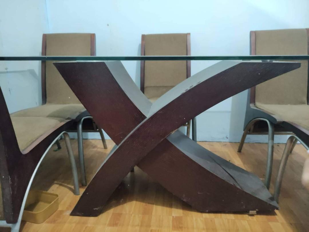 Long Glass Table, Furniture & Home Living, Furniture, Tables & Sets on ...