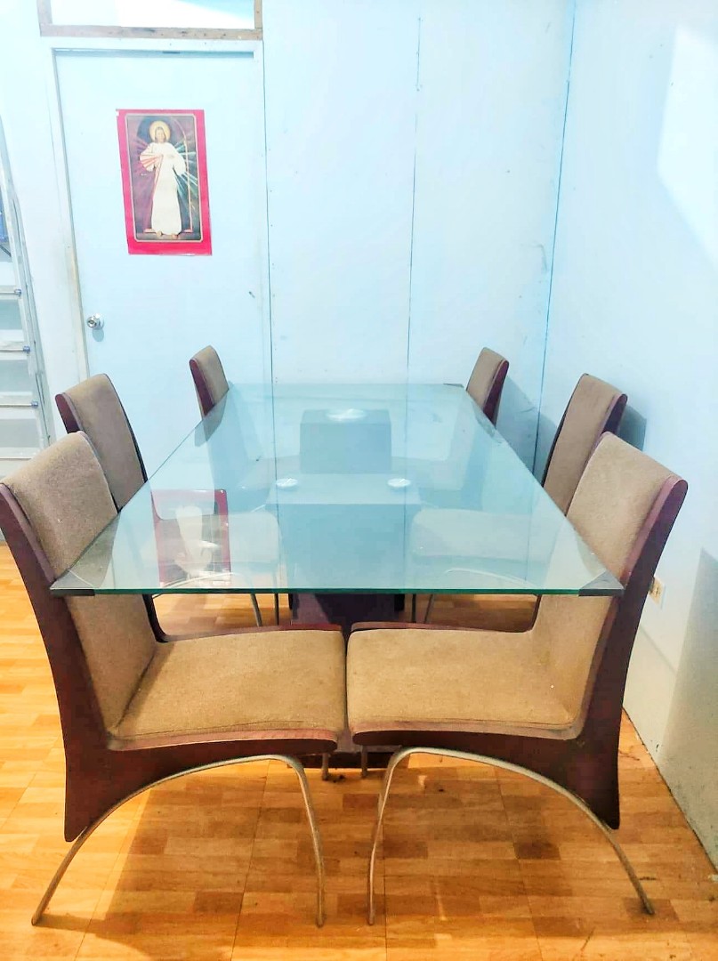 Long Glass Table, Furniture & Home Living, Furniture, Tables & Sets on ...