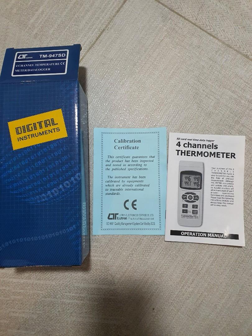 Lutron 4 channel temperature meter data logger, Mobile Phones & Gadgets ...