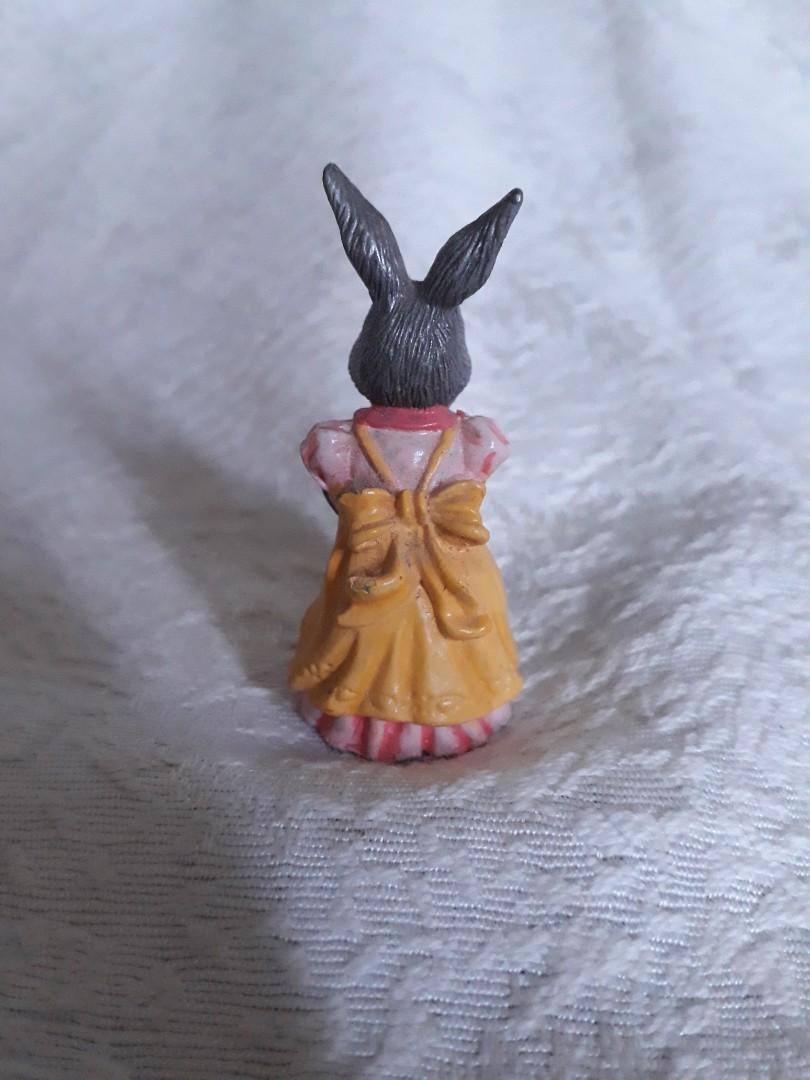 Metal Rabbit Figurine - Dressed in Old Fashioned Dress, Hobbies & Toys ...