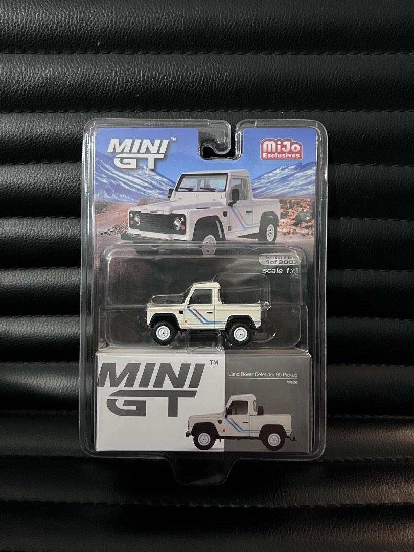 1/64 1:64 Mini GT MINIGT Land Rover Defender 90 Pickup White LHD ...