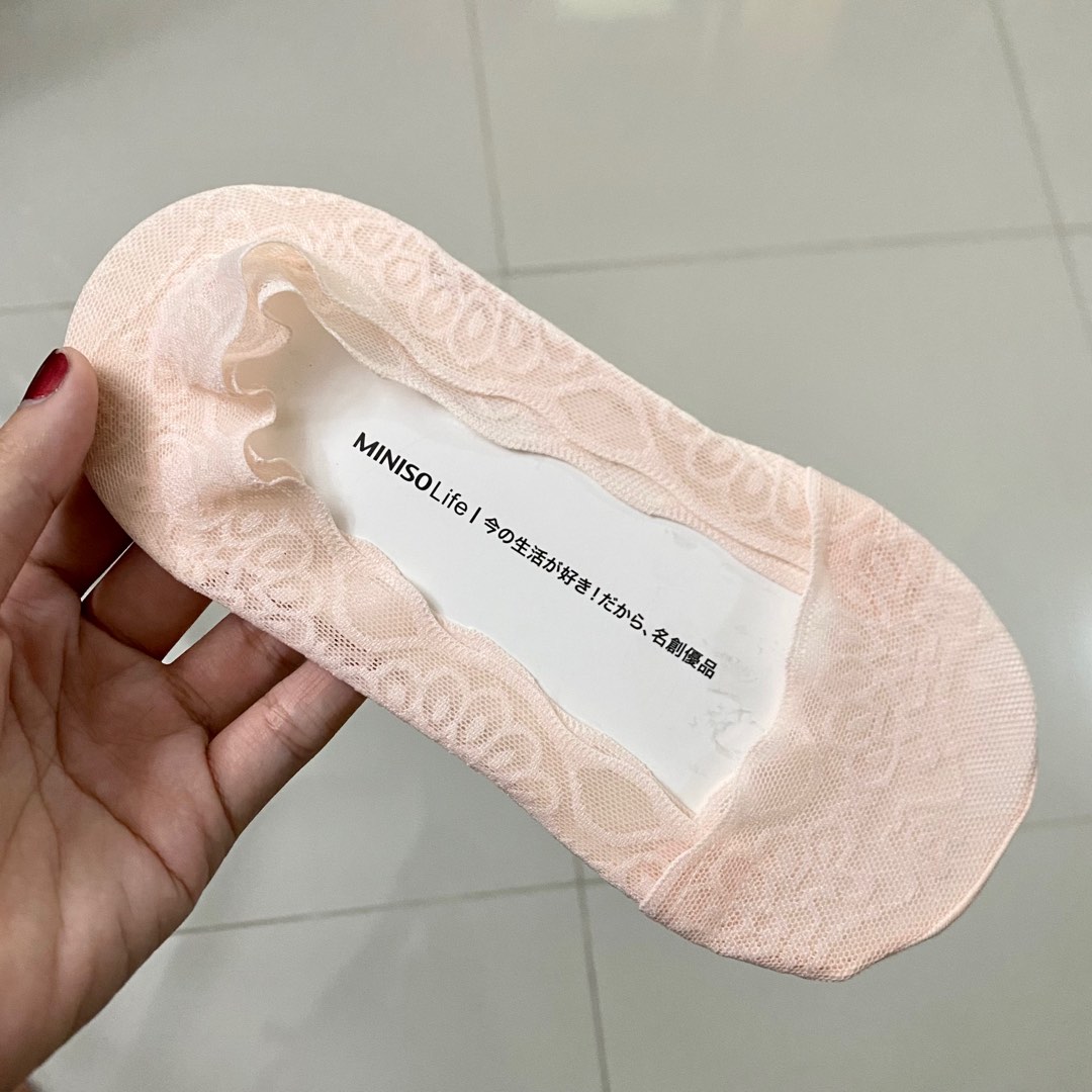 MINISO Lace Foot Socks, Women's Fashion, Watches & Accessories, Socks ...