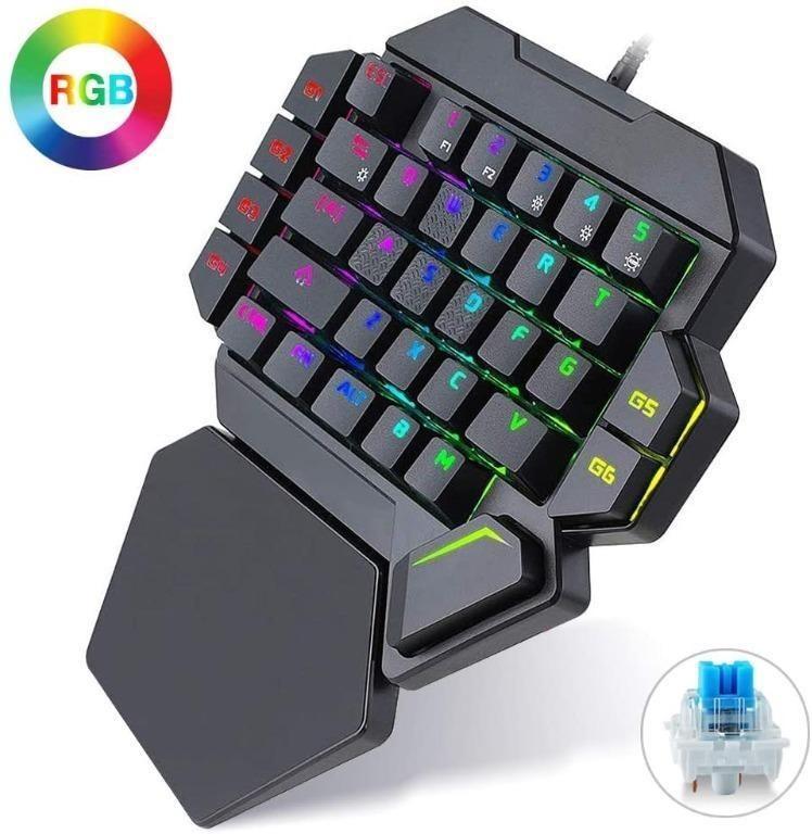 Miracle Snail: One-Handed Keyboard, K50 RGB One Hand Mechanical Gaming ...