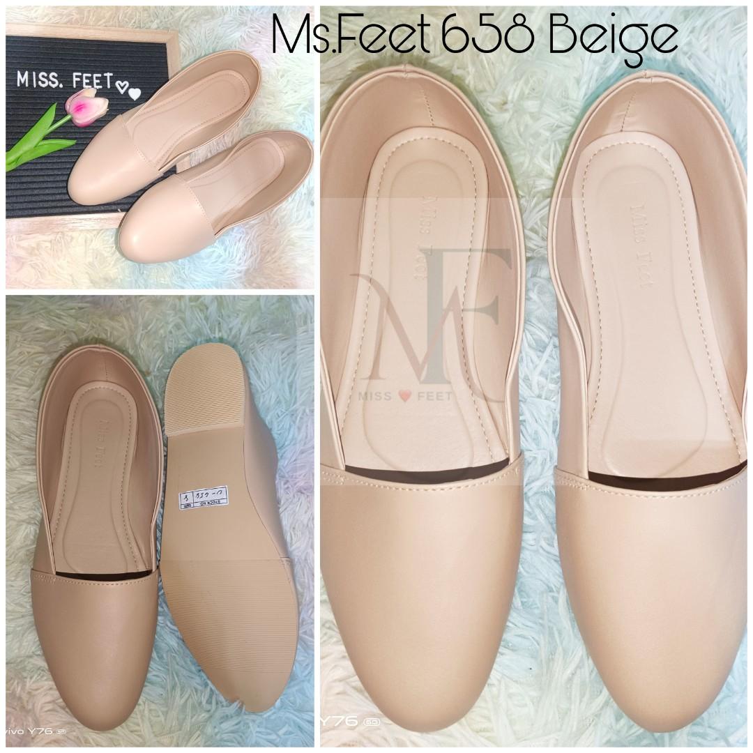 Miss Feet Flat Shoes Nude, Women's Fashion, Footwear, Flats & Sandals on Carousell