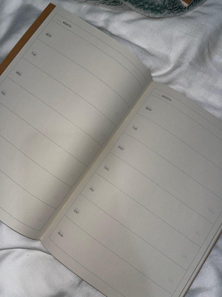 Muji Monthly Planner, Hobbies & Toys, Stationery & Craft, Stationery ...