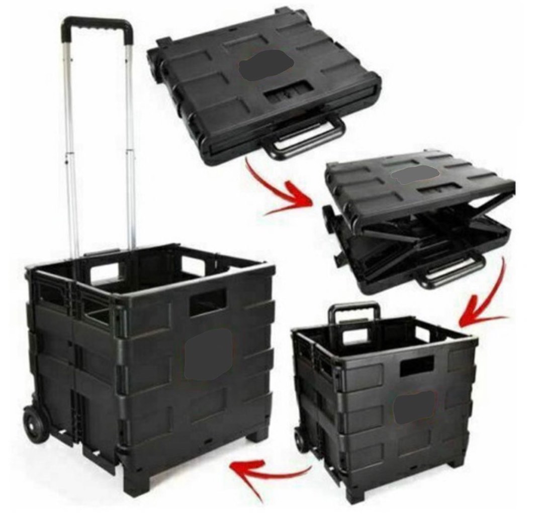 Multi purpose foldable storage trolley, Furniture & Home Living, Home ...