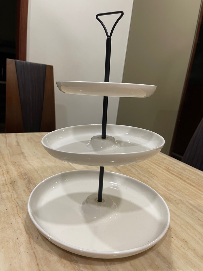 Multi-purpose multi-layer stand with porcelain plates, Furniture & Home ...
