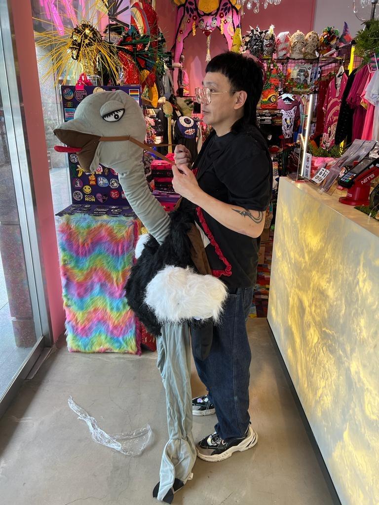 Ostrich Costume Adult Unisex Animal Wild West Fancy Dress Outfit ...