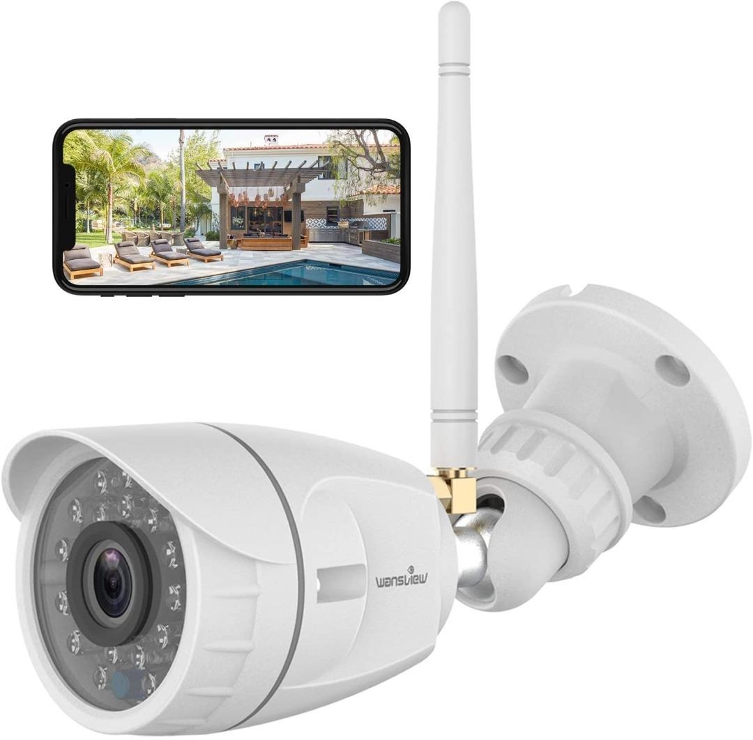 Outdoor Security Camera, Wansview 1080P WiFi Home Surveillance ...
