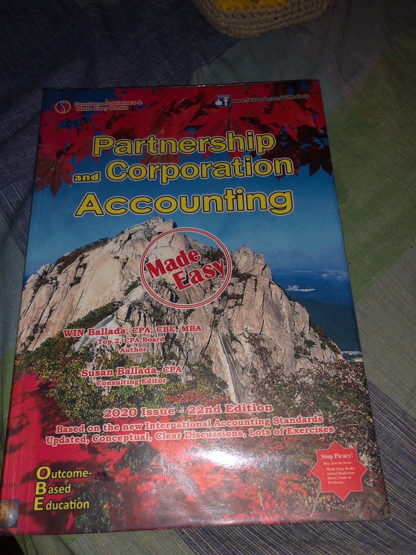 Partnership and Corporation by Ballada 2020-2022 edition, Hobbies ...